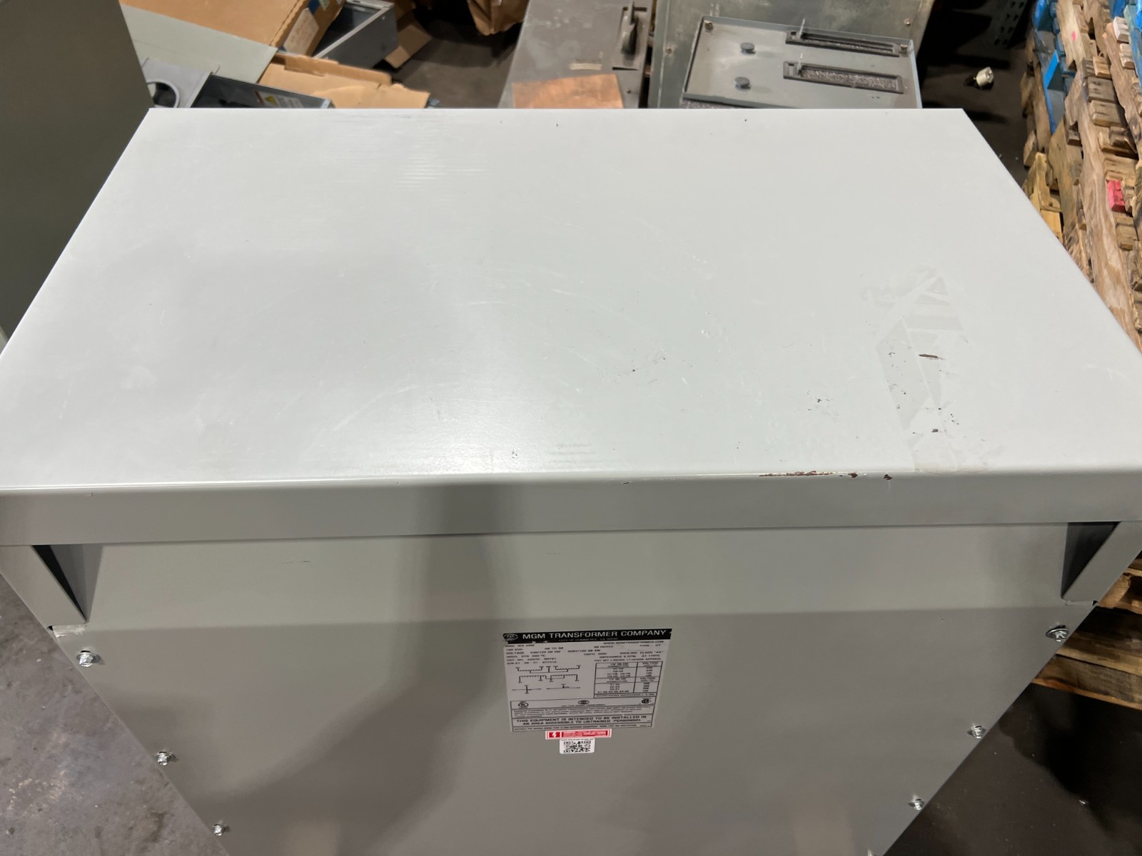 👀 MGM 150 KVA TYPE HT TRANSFORMER 120240 HV 208120 LV 3Ø AD370-N0781 ...